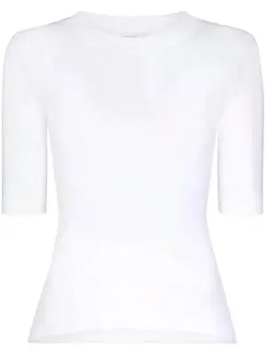 Rosetta Getty Half-sleeve Crew Neck T-shirt - White