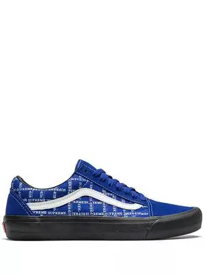 VANS X Supreme Old Skool Pro Grid Logo Sneakers - Blue