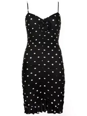 AMIR SLAMA Polka-dot Print Mini Dress