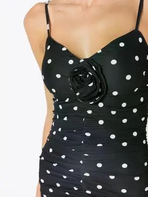 AMIR SLAMA Polka-dot Print Mini Dress