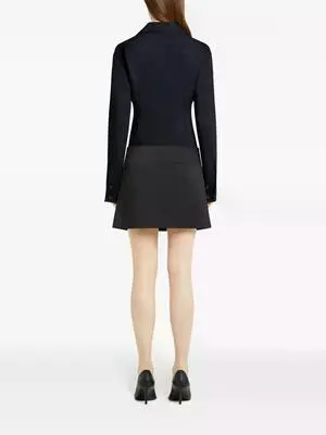 COURREGES Belted Pleated Mini Skirt