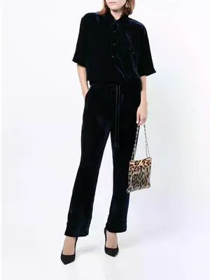 RtA Velvet-effect Pyjama Trousers