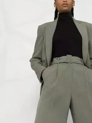 Vince Roll-neck Cotton Blouse