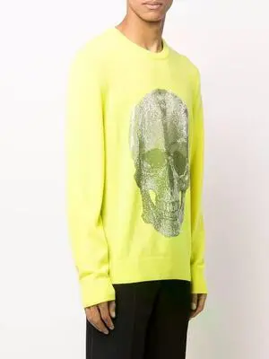 Philipp Plein Skull Logo Knitted Sweater