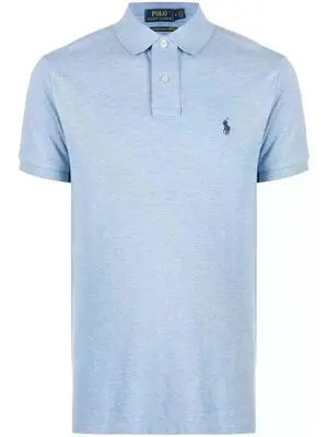 Polo Ralph Lauren Embroidered Motif Polo Shirt - Blue