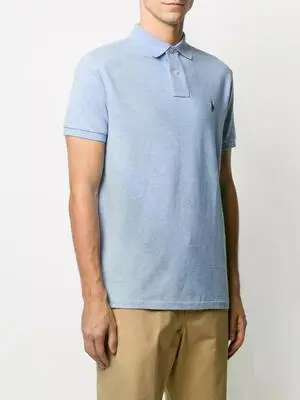 Polo Ralph Lauren Embroidered Motif Polo Shirt - Blue