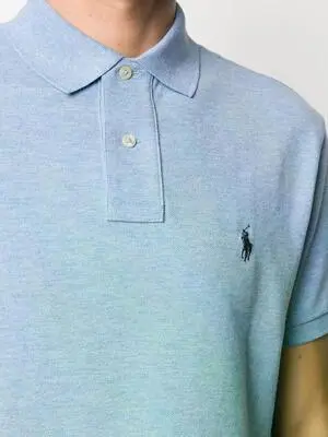 Polo Ralph Lauren Embroidered Motif Polo Shirt - Blue