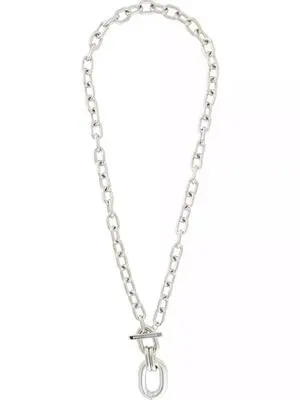 Rabanne Toggle Chain Pendant Necklace - Silver