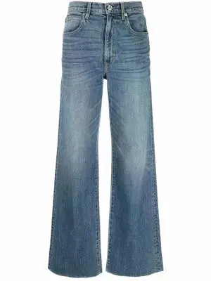 SLVRLAKE Mid-rise Flared Jeans - Blue