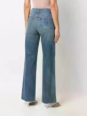 SLVRLAKE Mid-rise Flared Jeans - Blue
