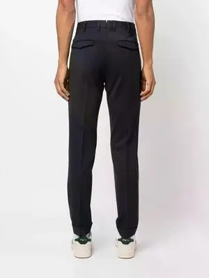 PT TORINO Straight-leg Tailored Trousers - Blue