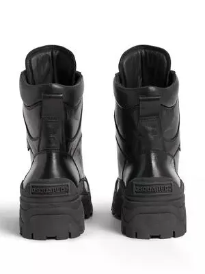 Dsquared2 Panelled-design Leather Boots