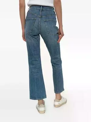 Tory Burch Indigo Stretch Cotton Mid-rise Slim Jeans