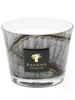 BAOBAB Stones Marble Candle - Silver