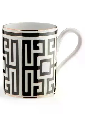 GINORI 1735 Labirinto Maze-print Mug - Black