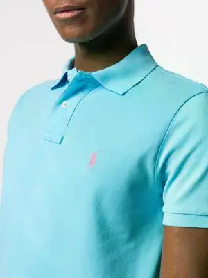 Polo Ralph Lauren Embroidered Logo Polo Shirt - Blue