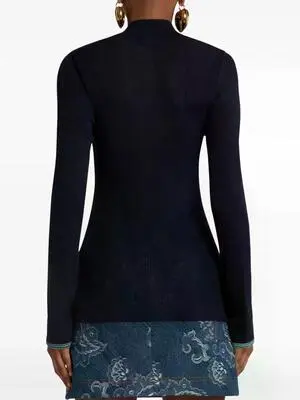 Etro Ribbed Crew Neck Sweater