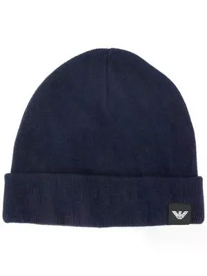 Emporio Armani Logo Patch Beanie