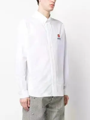 Kenzo Boke Flower-embroidered Button-down Shirt