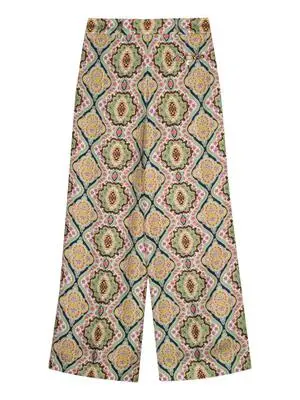 Etro Floral Wide-leg Trousers