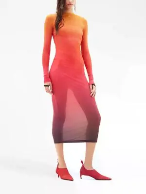 COURREGES Sunset Gradient-effect Dress