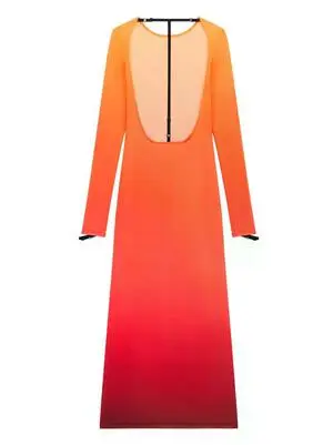 COURREGES Sunset Gradient-effect Dress