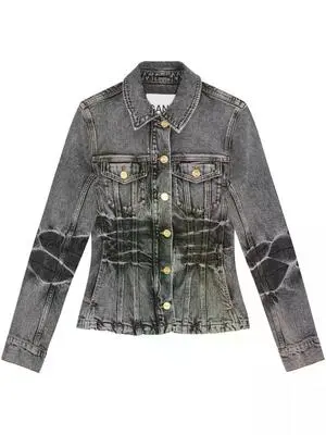 GANNI Whiskering-effect Denim Jacket