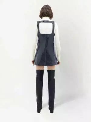 COURREGES Re-edition Vinyl Mini Dress - Blue