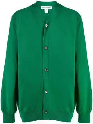 Comme Des Garçons V-neck Wool Cardigan