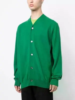 Comme Des Garçons V-neck Wool Cardigan
