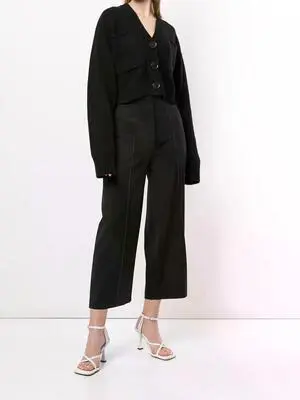 Proenza Schouler Upcycled Cashmere Cardigan - Black