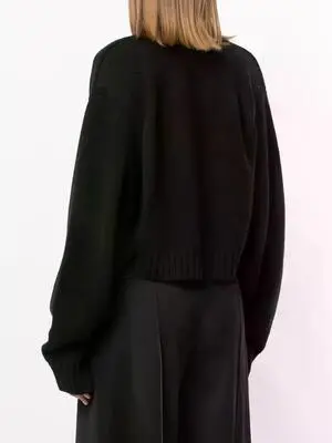 Proenza Schouler Upcycled Cashmere Cardigan - Black