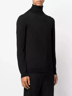 ZANONE Roll Neck Jumper - Black