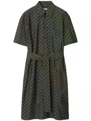 Burberry Check-pattern Cotton Shirt Dress
