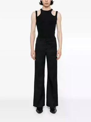 COURREGES Wide-leg Twill Trousers
