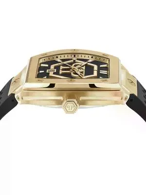 Philipp Plein Hexagon Phantom Stainless Steel & Silicone Strap Watch