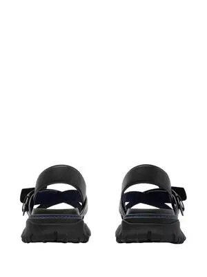 Burberry Pebbled Leather Sandals