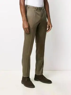 DELL'OGLIO Inverted Pleat Wool Trousers