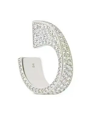COURREGES Engraved Logo Ring - Silver