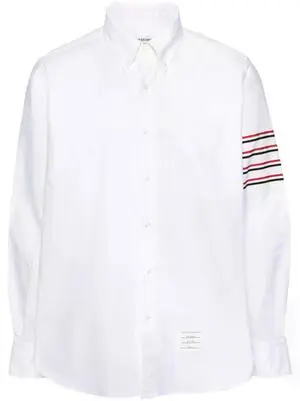 Thom Browne 4-bar Long-sleeve Cotton Shirt