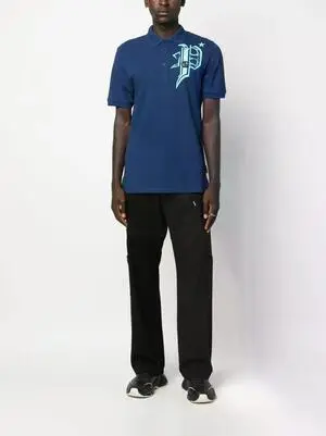 Philipp Plein Logo-print Cotton Polo Shirt