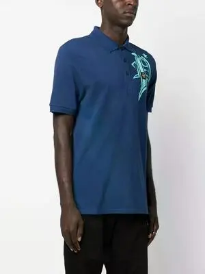Philipp Plein Logo-print Cotton Polo Shirt
