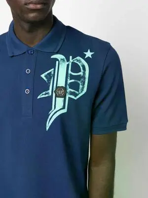 Philipp Plein Logo-print Cotton Polo Shirt