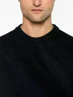 Canali Waffle-knit Merino Wool Sweater
