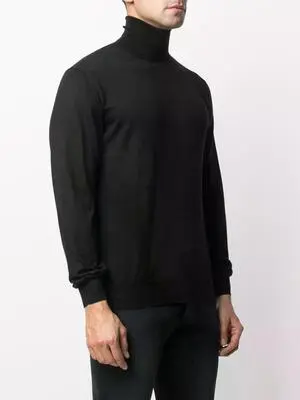 CRUCIANI Roll-neck Jumper - Black