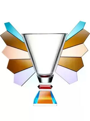 REFLECTIONS COPENHAGEN Amarillo Vase - Blue
