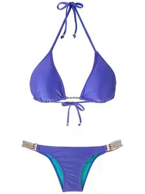 AMIR SLAMA Senhor Do Biquíni Bikini Set - Blue