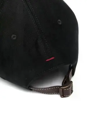 Brunello Cucinelli Logo Embroidered Baseball Cap - Black