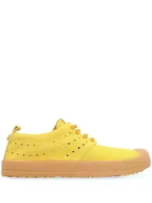 VOLTA Suede Low-top Sneakers - Yellow