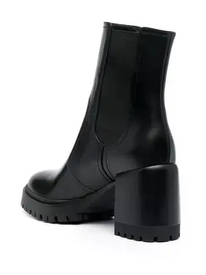 Casadei Nancy 75mm Block-heel Leather Boots